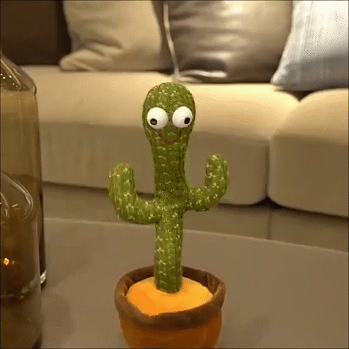 Christmas Dancing Cactus Toy with Saxophone