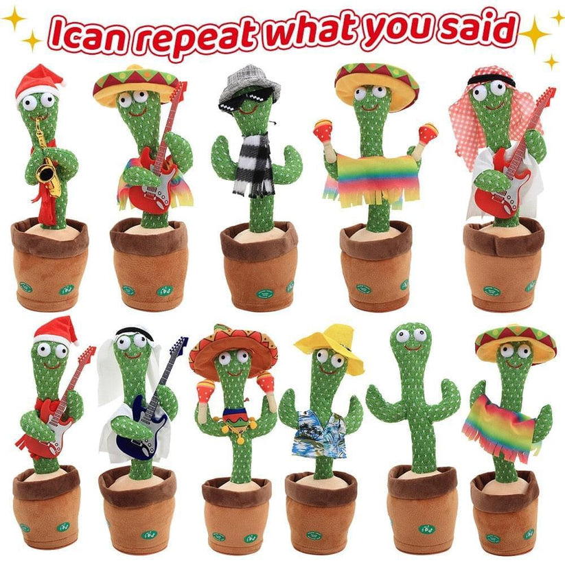Dancing Cactus Toy - Interactive Talking Cactus | Mr Cactus Toys