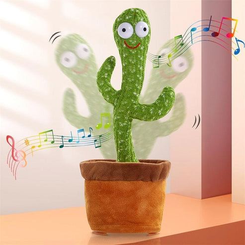 Dancing Cactus Toy – Repeats What You Say, Sings & Dance | USB Rechargeable